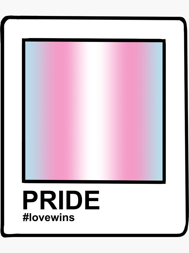 "trans flag pantone pride" Sticker for Sale by dawnaesthetic | Redbubble