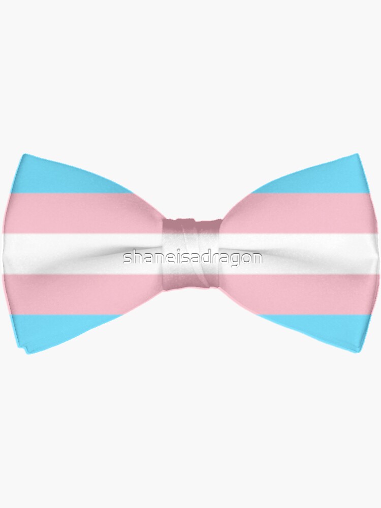 "Trans Pride Bow-tie" Sticker for Sale by shaneisadragon | Redbubble