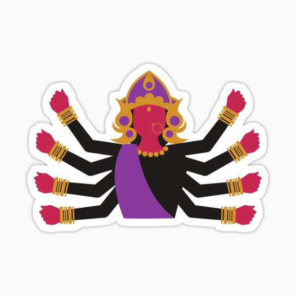 "Navratri - Devi" Sticker for Sale by siddeshpansare | Redbubble