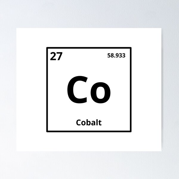 "Element Cobalt" Poster for Sale by Syrolline | Redbubble