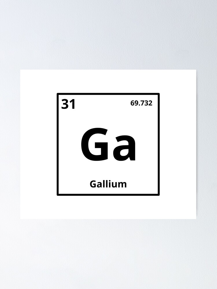 "Element Gallium" Poster for Sale by Syrolline | Redbubble