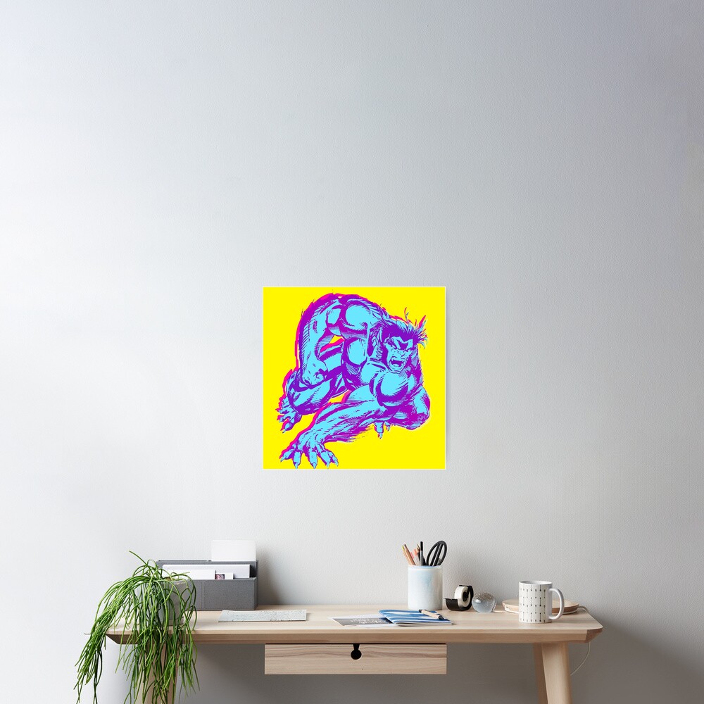 "90’s Retro Jim Lee X-Men Beast" Poster for Sale by PopCults | Redbubble