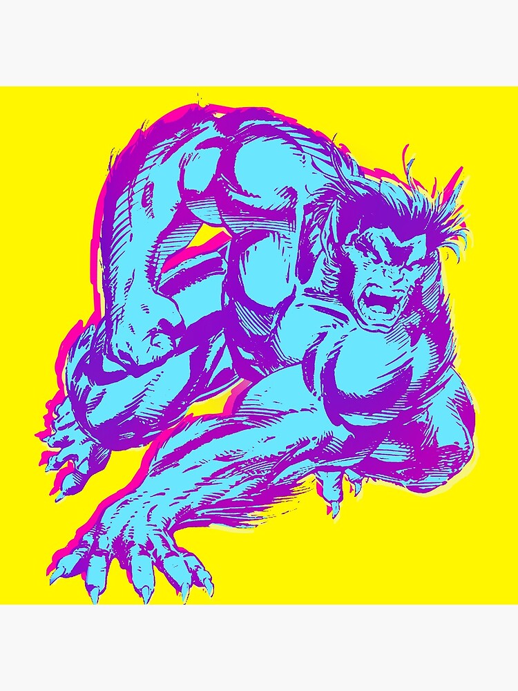 "90’s Retro Jim Lee X-Men Beast" Poster for Sale by PopCults | Redbubble
