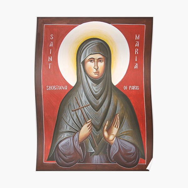 "St Maria Skobtsova of Paris" Poster for Sale by ikonographics | Redbubble