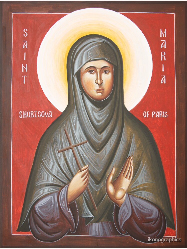 "St Maria Skobtsova of Paris" Sticker for Sale by ikonographics | Redbubble