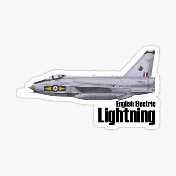 "English Electric Lightning" Sticker for Sale by artonthehoof | Redbubble