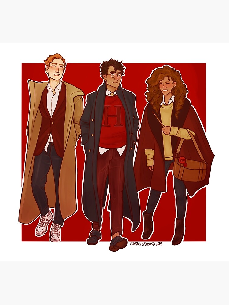 "golden trio" Poster by cargsdoodles | Redbubble