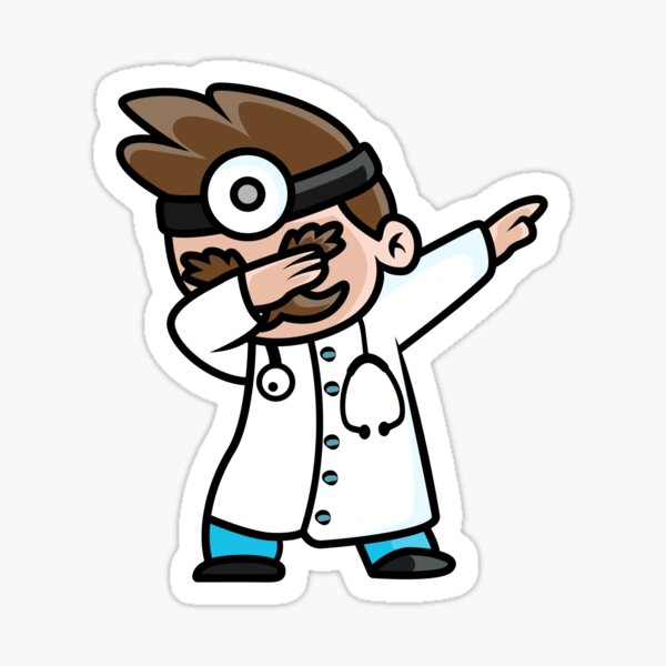 "Funny doctor doctor dab trend dabbing dance" Sticker by LuminOrb ...