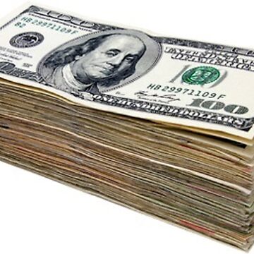 "money stack" Sticker for Sale by BenDeano | Redbubble