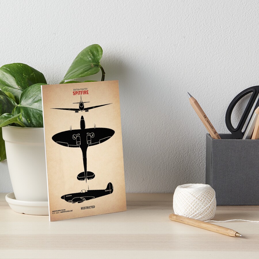 "WW2 Spitfire Identification" Art Board Print for Sale by rogue-design ...
