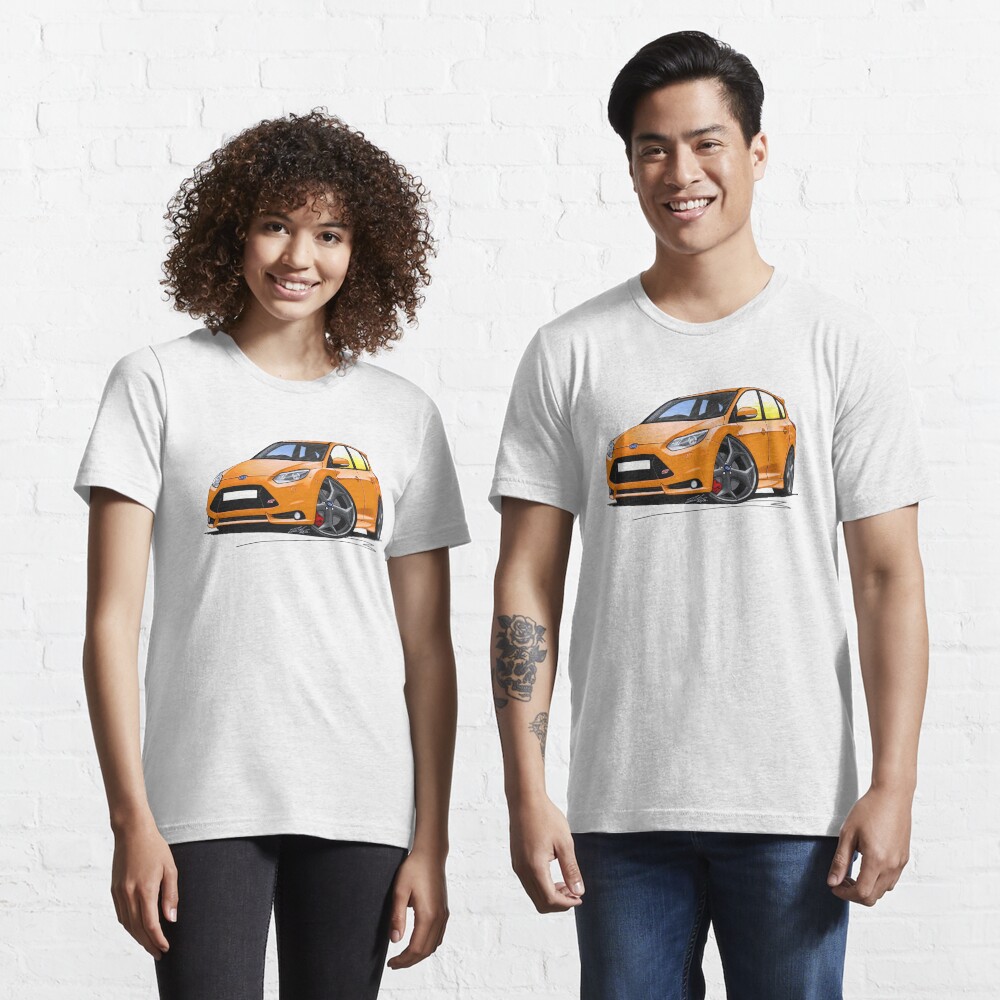 "Ford Focus ST (Mk3) Orange" T-shirt for Sale by yeomanscarart ...