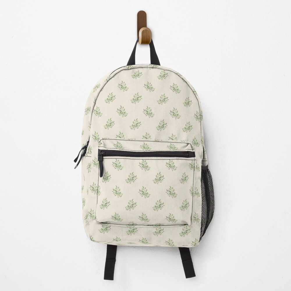 "Vintage green leaves, cottagecore pattern" Backpack for Sale by ...