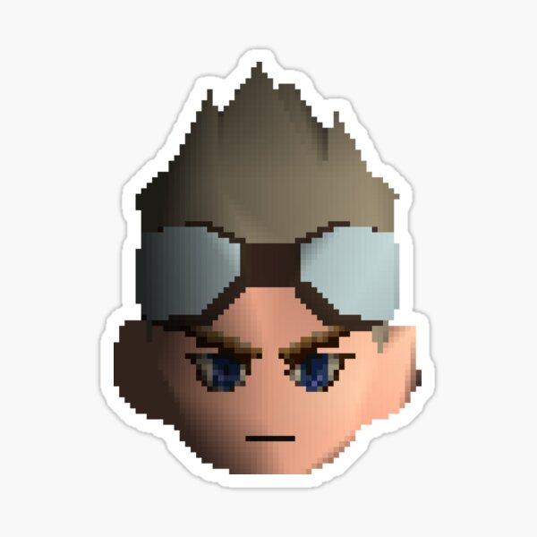 "Polygon Head Cid" Sticker for Sale by MogsterMemes | Redbubble