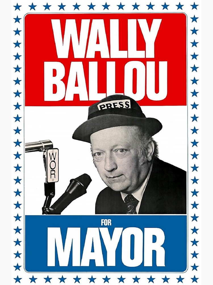 "Bob & Ray Wally Ballou For Mayor" Sticker for Sale by Nickstarter ...