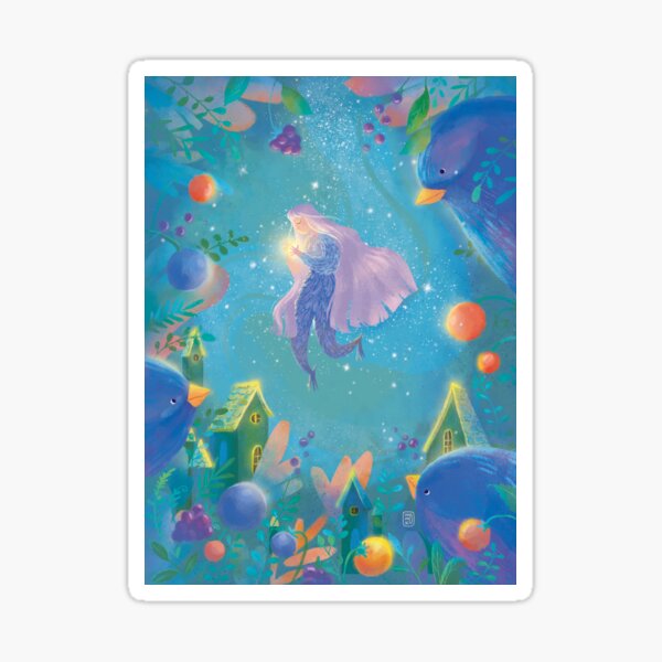 "Healer of Wild Berries Magic Birds Home" Sticker for Sale by ...
