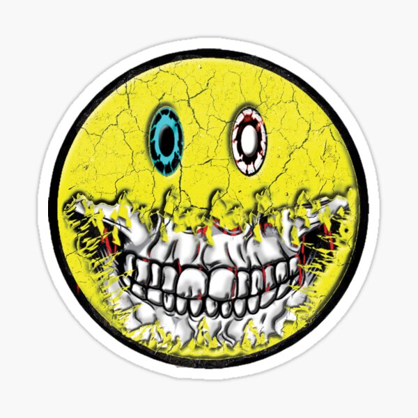 "Zombie Smiley" Sticker for Sale by JTK667 | Redbubble