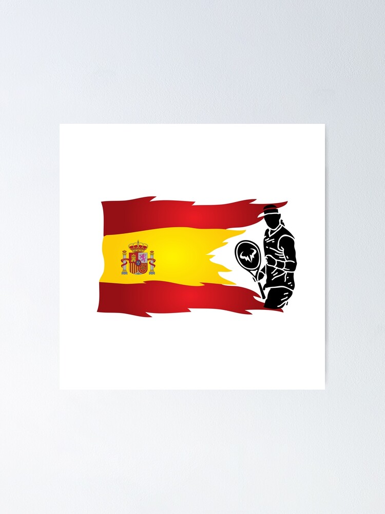 "Rafa Nadal with FLAG" Poster by FeaturedStore | Redbubble