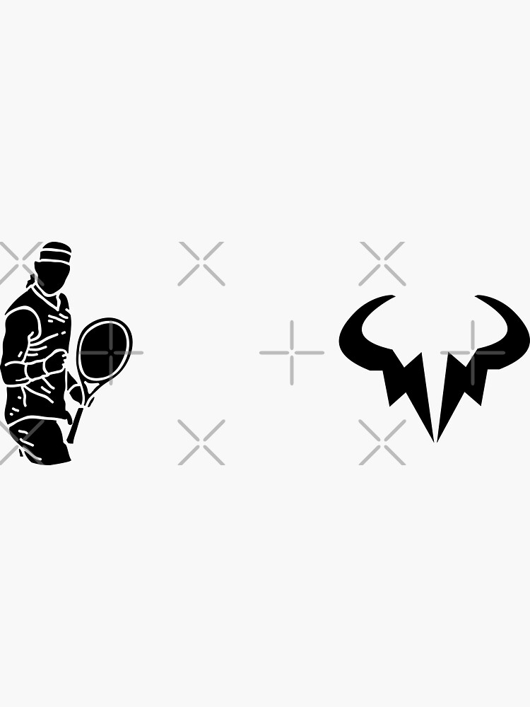 "RAFA NADAL with LOGO " Sticker by FeaturedStore | Redbubble