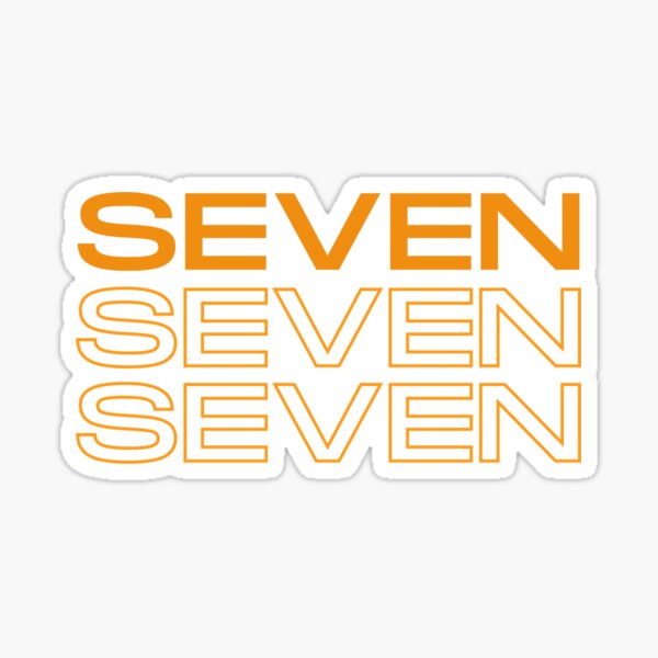 "Seven Seven Seven" Sticker for Sale by ShuddhDesiKool | Redbubble