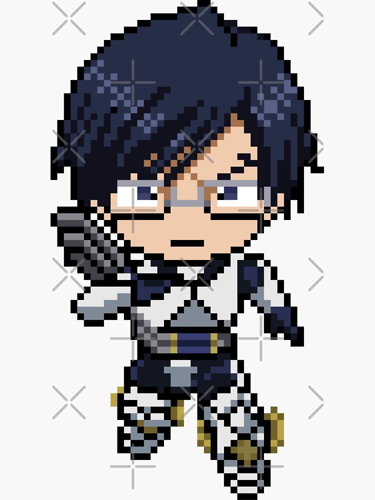 Pegatina «My Hero Academia Ingenium Tenya Iida Pixel art» de ...