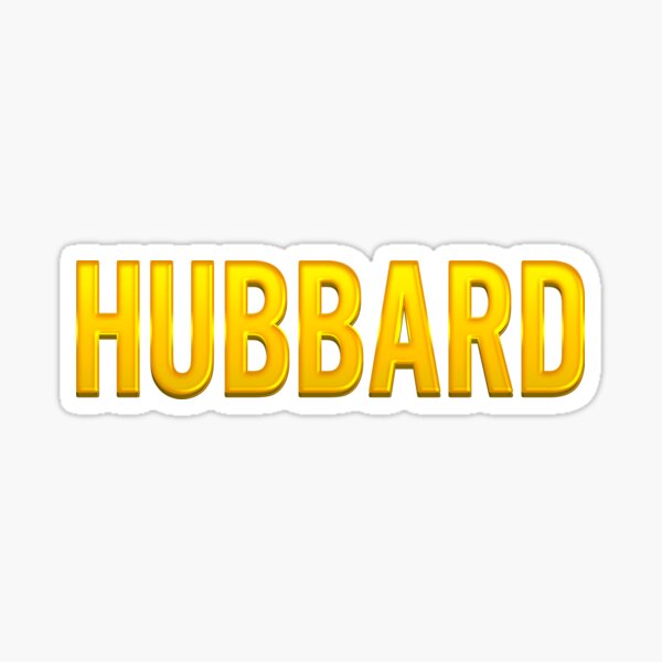 "Hubbard Family Name" Sticker for Sale by desexperiencia | Redbubble
