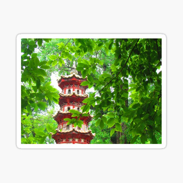 "Guangzhou - Temple Tower" Sticker for Sale by tahenkeaii | Redbubble