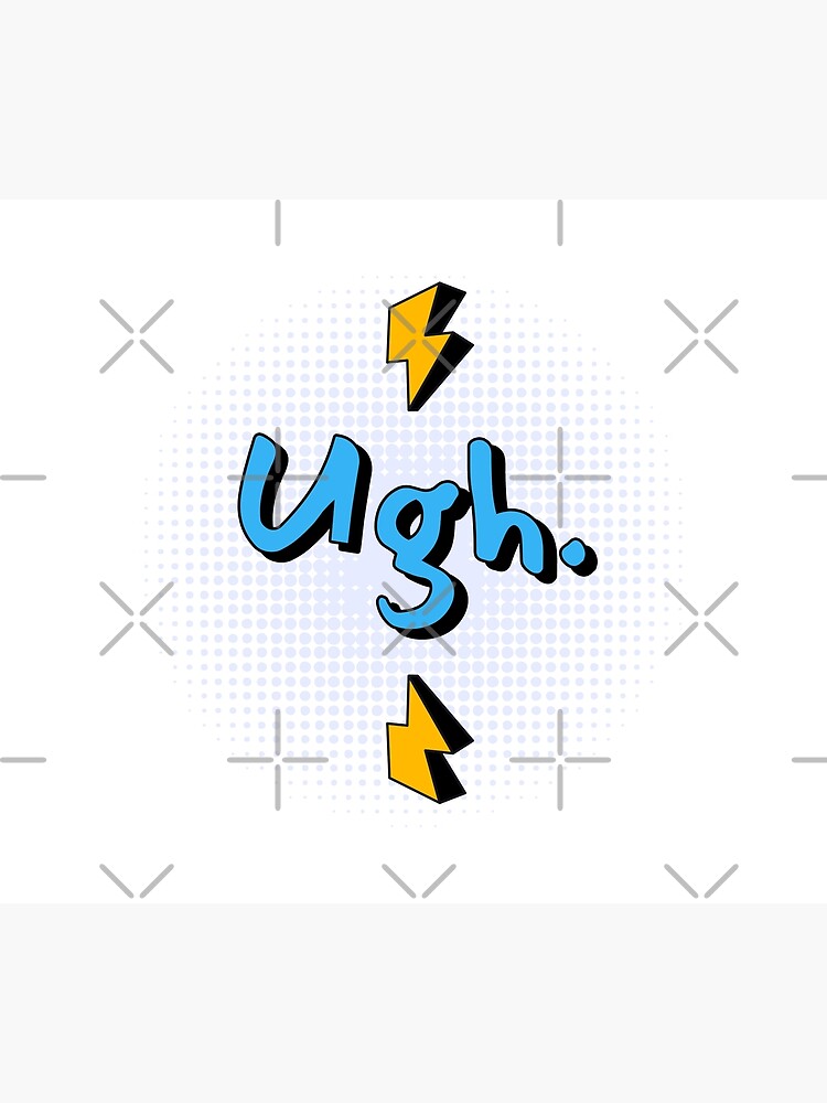 "UGH word in a comic style" Poster by AznavourByKarin | Redbubble
