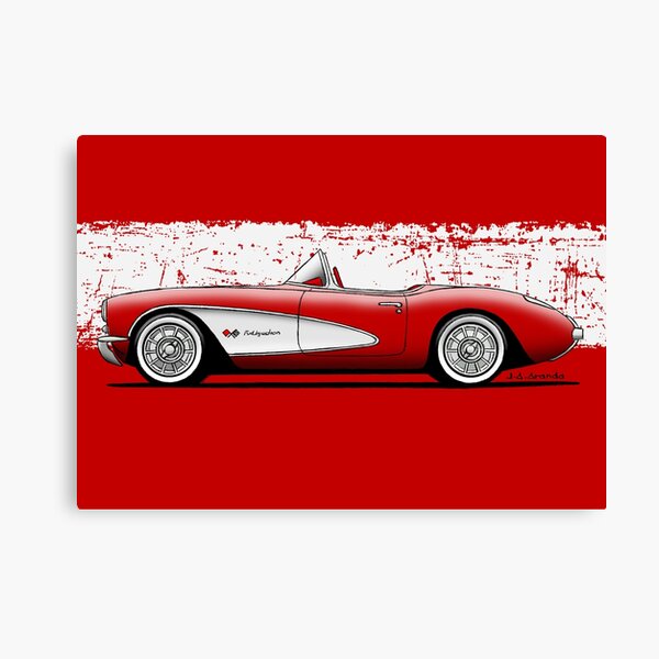 Chevrolet Corvette C1 Canvas Prints | Redbubble