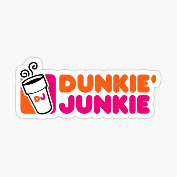 Dunkie Junkie Stickers | Redbubble