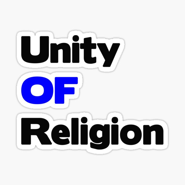 "Unity of Religion" Sticker for Sale by AniqaIlyas281 | Redbubble