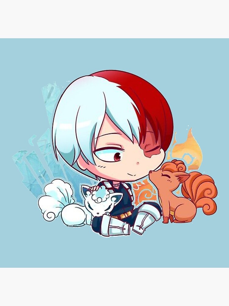 "Shoto Todoroki Chibi - MHA" Poster by eidlike | Redbubble