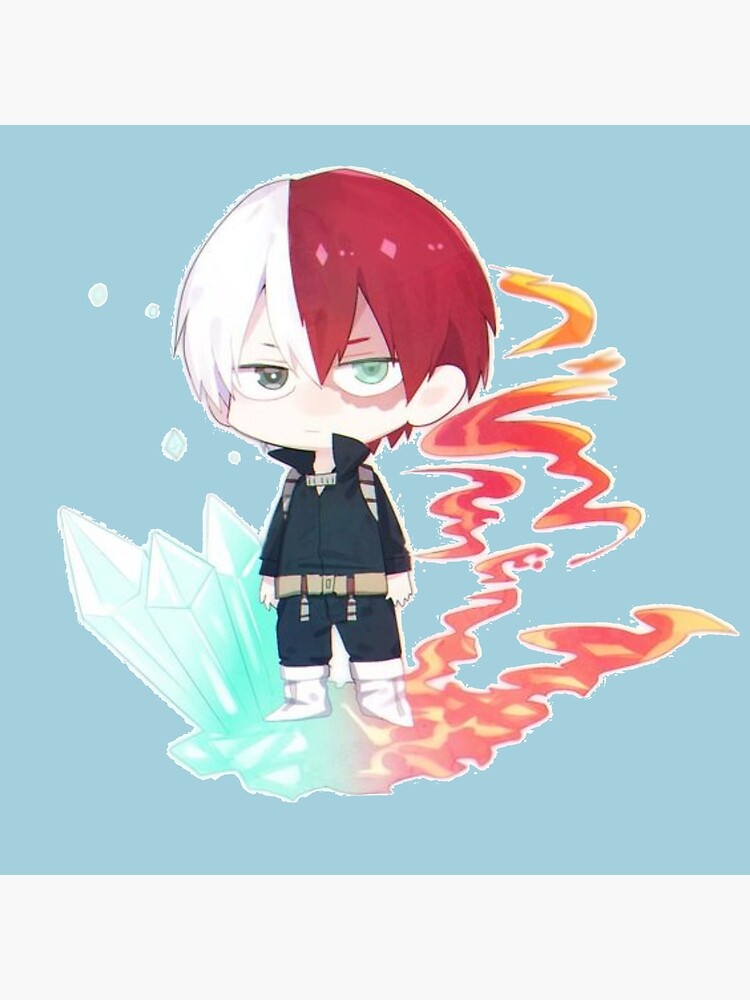 "Shoto Todoroki Chibi - BNHA" Photographic Print by eidlike | Redbubble