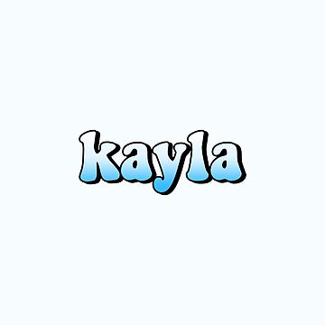 "aesthetic pastel blue gradient kayla name" Sticker for Sale by ...