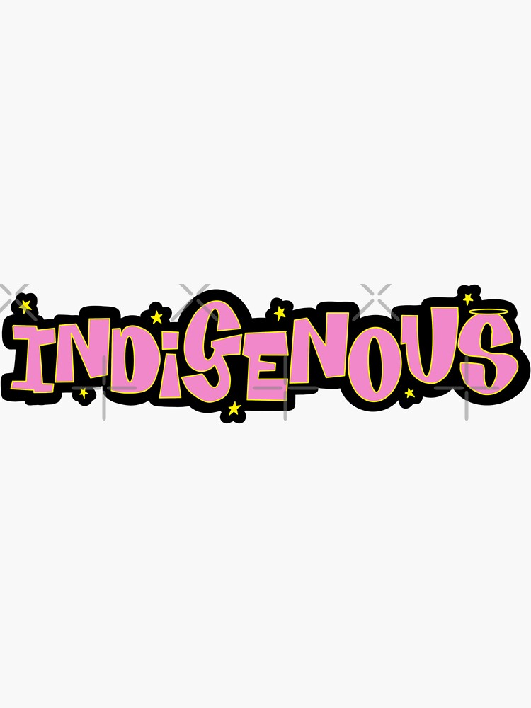 "Pink Indigenous" Sticker for Sale by Niibidoon | Redbubble