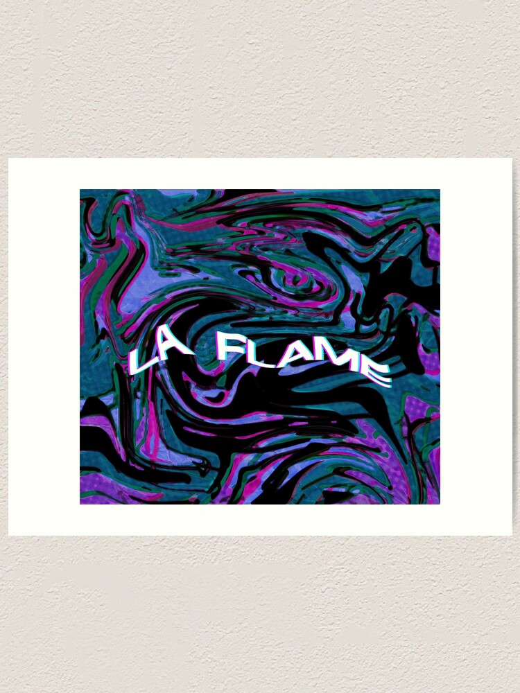"La Flame - Travis Scott Art" Art Print by NuAgeStudio | Redbubble