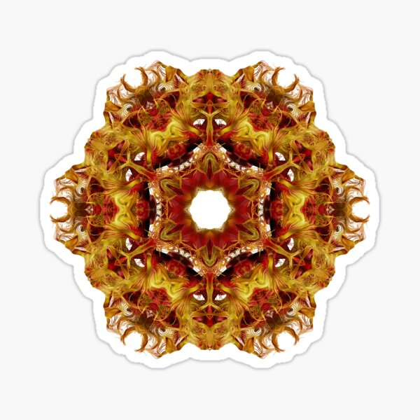 "Chaotic Lines Colorful Mandala #54" Sticker by chaoticlines | Redbubble