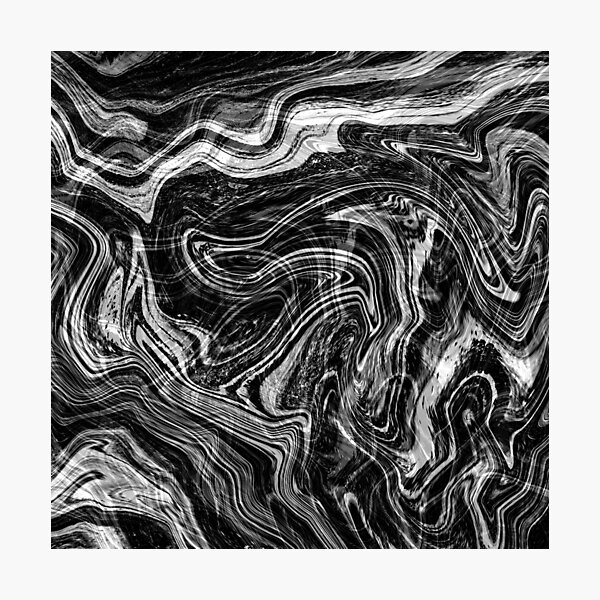 "Beautiful black and white melting artwork. " Photographic Print by ...