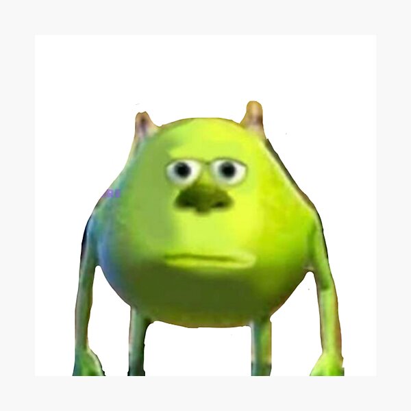 Lámina fotográfica «Cara divertida del meme de Mike Wazowski» de ...