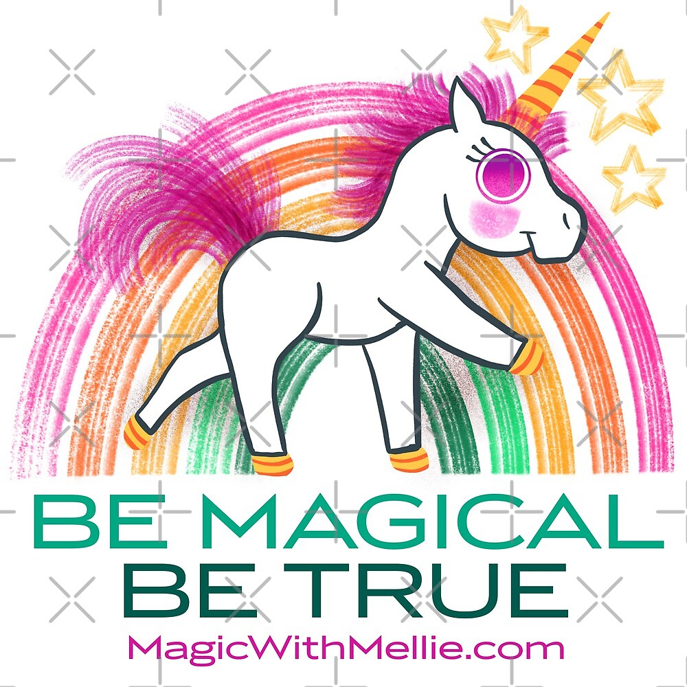 "Be Magical, Be True - Unicorn Rainbow Cuties - Original Illustration ...