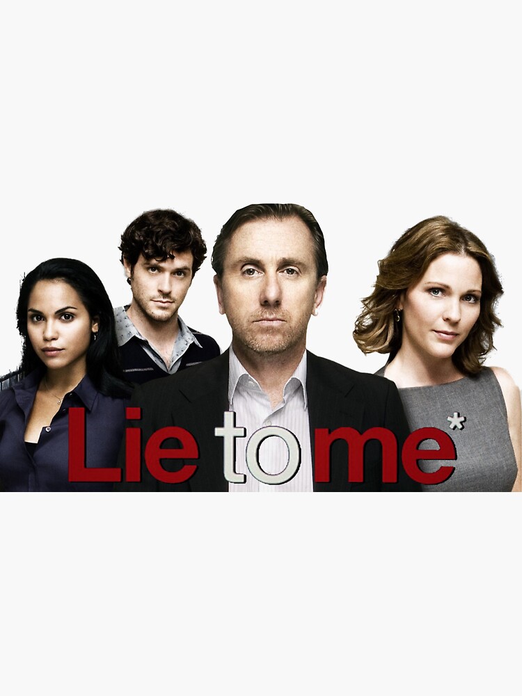"Lie to Me* Cast and Logo" Sticker for Sale by opmahoney | Redbubble