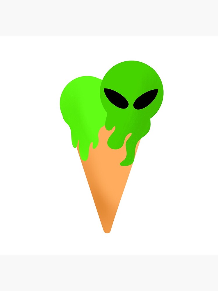"Alien Ice Cream" Art Print for Sale by Trippy-doodles | Redbubble