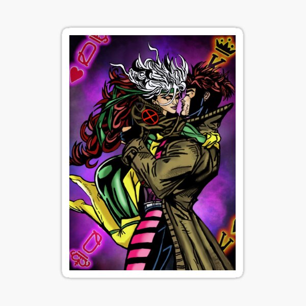 "Gambit and Rogue" Sticker for Sale by Taniland | Redbubble