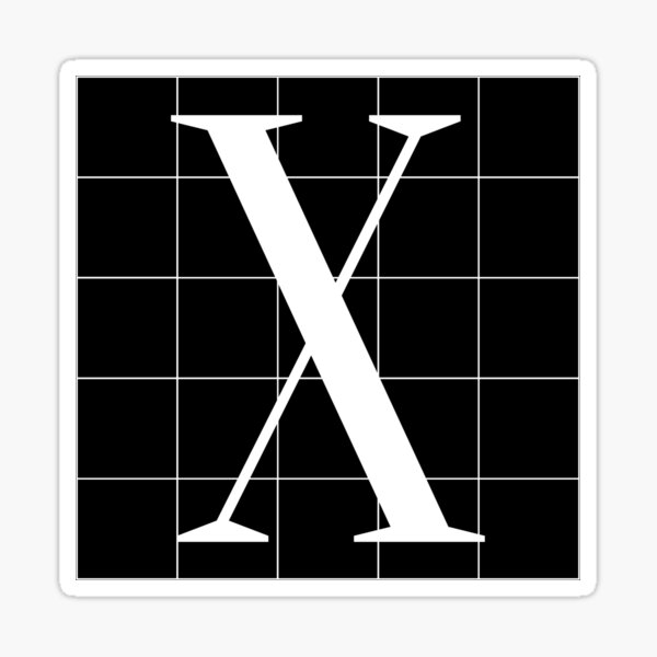 "X Mark" Sticker for Sale by CataphractAct | Redbubble