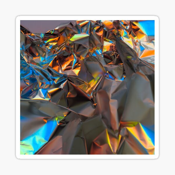 "Texture of aluminum foil" Sticker for Sale by shirteez | Redbubble