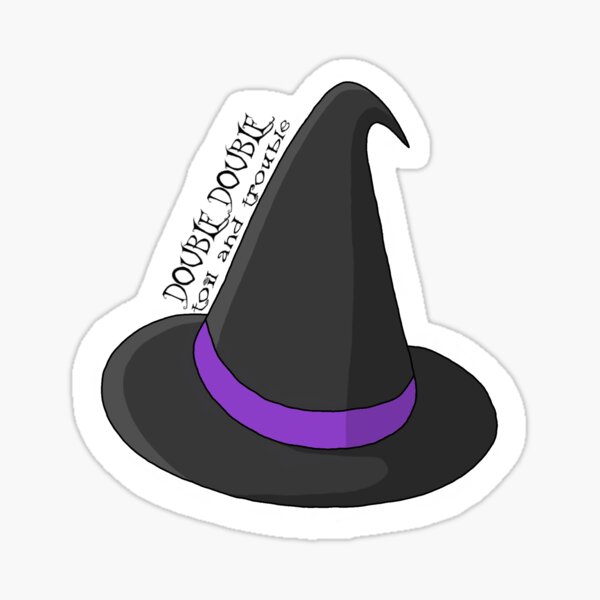 "Witches hat" Sticker for Sale by LunaLife | Redbubble