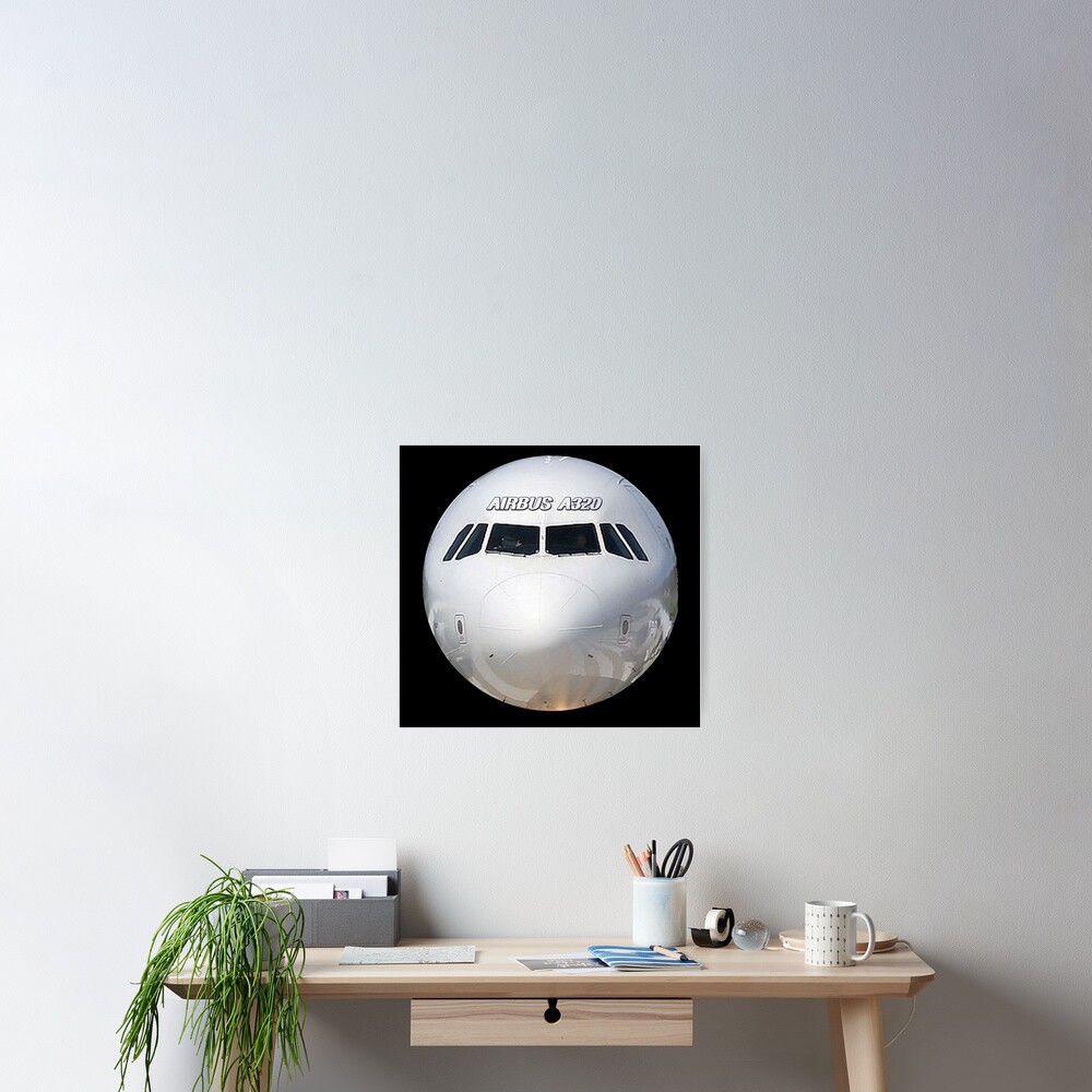 " Airbus A320 Aircraft Front View Cockpit" Poster for Sale by ...