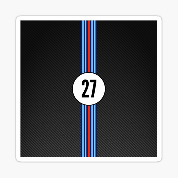"Racing Stripes Carbon Background 27" Sticker for Sale by JeffReding ...