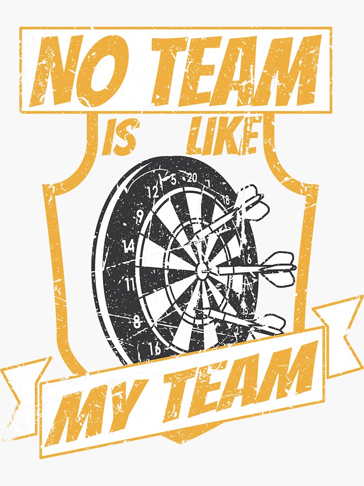 "Darts Bullseye Dart Sayings Darts Player Gift Idea" Sticker by ...