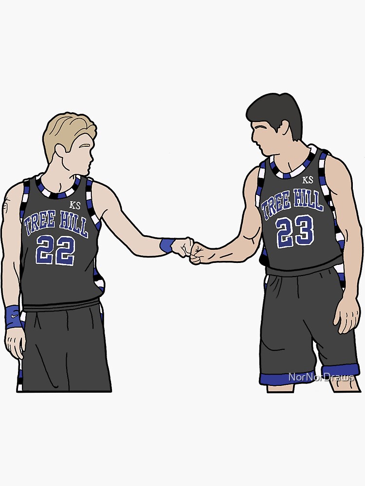 "One Tree Hill Scott Brothers Sticker" Sticker for Sale by NorNorDraws ...