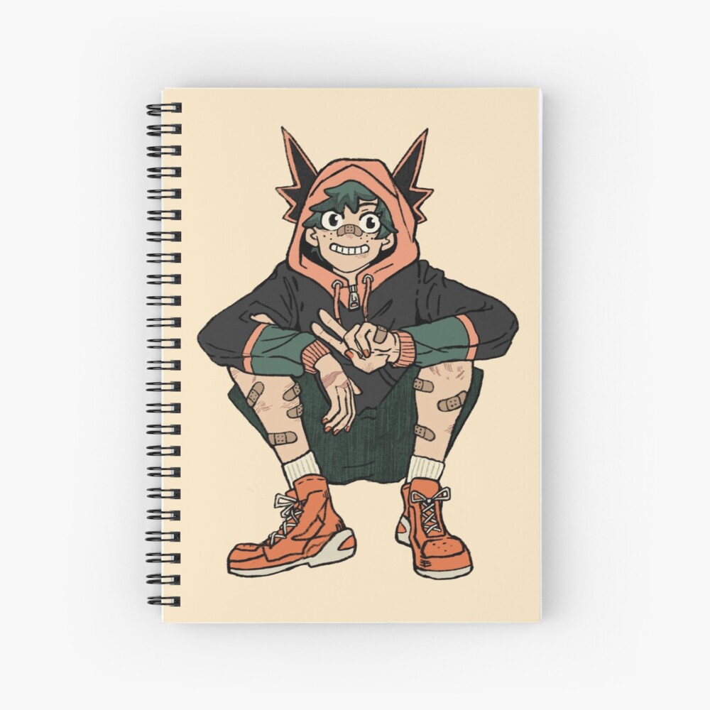 "Deku in his Bakugo merch" Spiral Notebook for Sale by SolarEkko ...